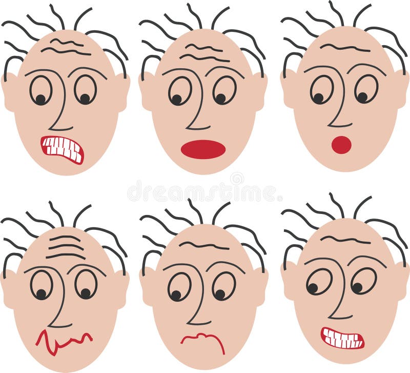 Astonished faces stock vector. Illustration of appalled - 2564534