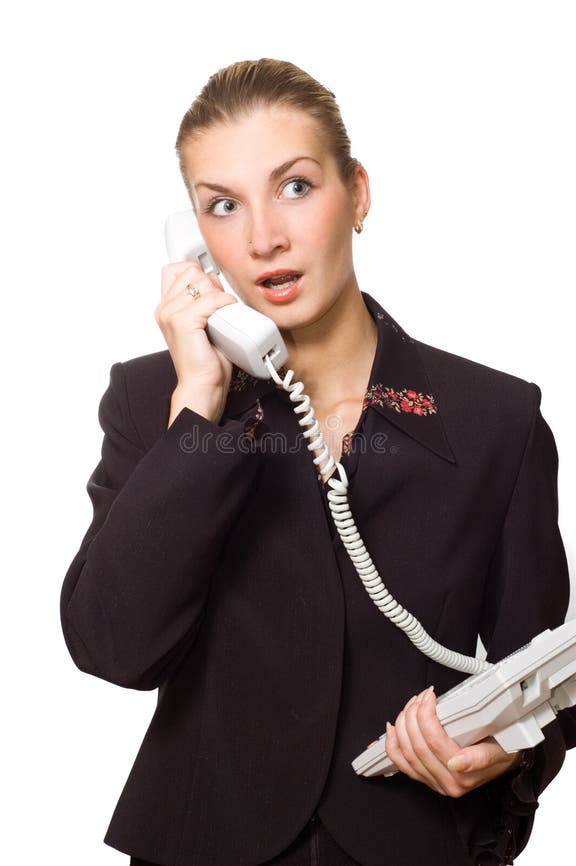 Astonished Telephone Operator Stock Image - Image of operator ...