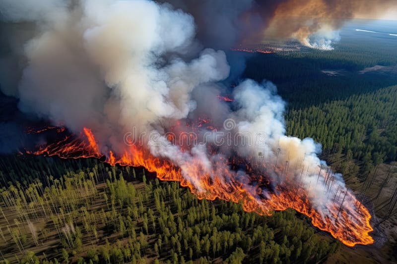 Astonishing Ecological Calamity Represented by an Extensive, Raging ...