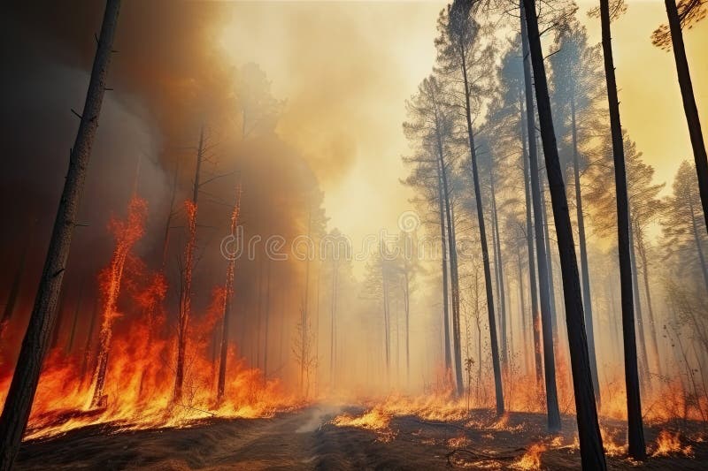 Astonishing Ecological Calamity Represented by an Extensive, Raging ...