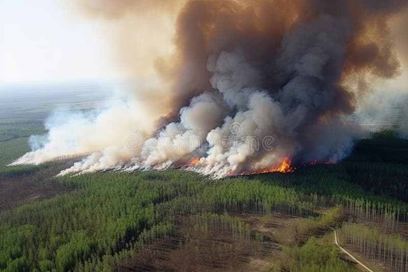 Astonishing Ecological Calamity Represented by an Extensive, Raging ...