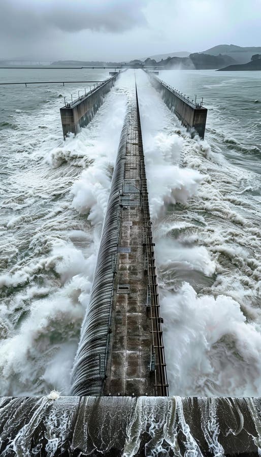 Astonishing Hyperrealistic Image of Water Rushing through a Massive Dam ...