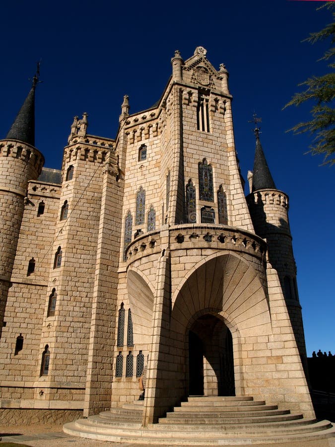 Astorga episcopal palace stock photo. Image of beauty - 1561636