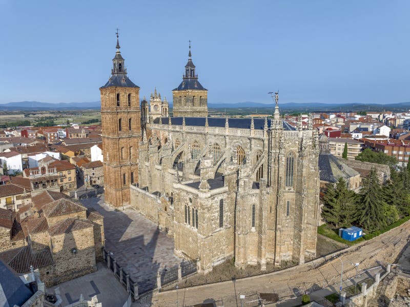 Astorga Leon Cathedral stock image. Image of astorga - 287661505