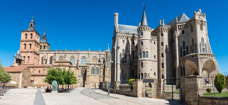 Astorga, Spain stock image. Image of tower, santiago - 83875727