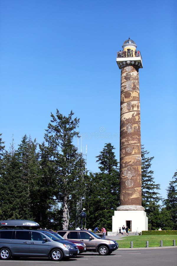 The Astoria Column in Astoria Oregon Editorial Image - Image of ...