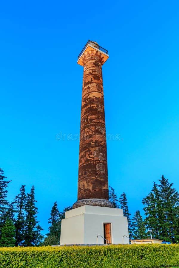 Astoria Column stock image. Image of landmark, north - 49983107