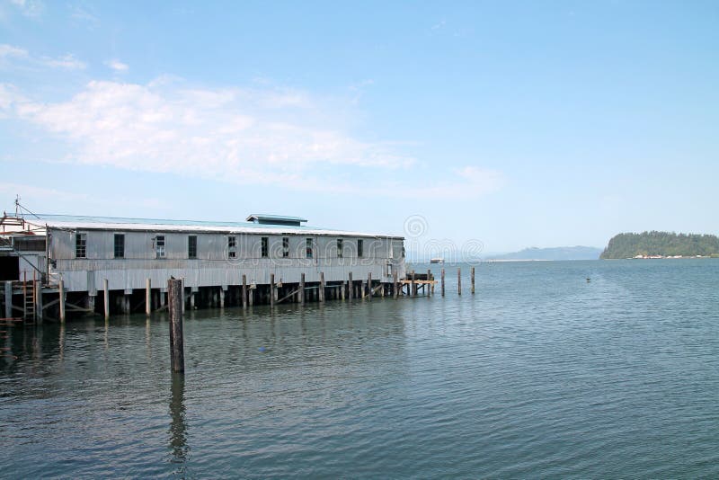 Astoria harbor in Oregon stock image. Image of blue, coastal - 44113661