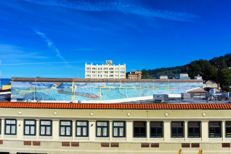 Astoria, Oregon View stock image. Image of columbia, panorama - 81363675