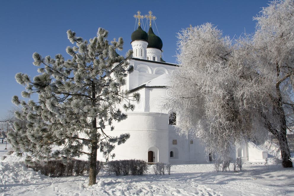 Astrakhan Kremlin. stock image. Image of cross, troitsk - 12625711