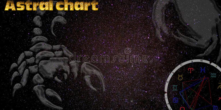 Astral chart. stock illustration. Illustration of announce - 182743551