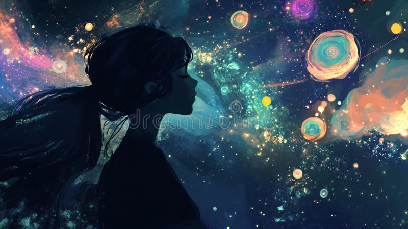 Astral Projection Art Showcasing Mystical Alignments and Journeys Stock ...