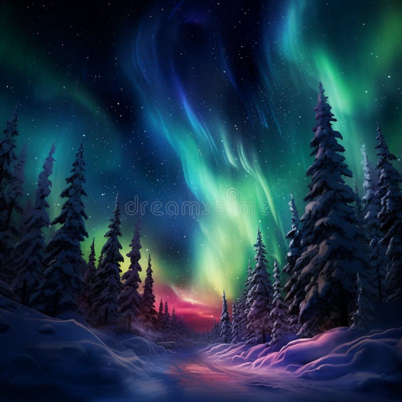 Astral Symphony - Northern Lights As a Celestial Performance Stock ...
