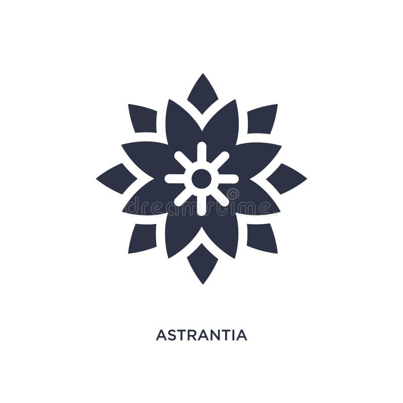 Astrantia Icon on White Background. Simple Element Illustration from ...