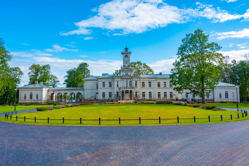 Astravas Manor in Lithuanian Town Birzai Stock Photo - Image of ...