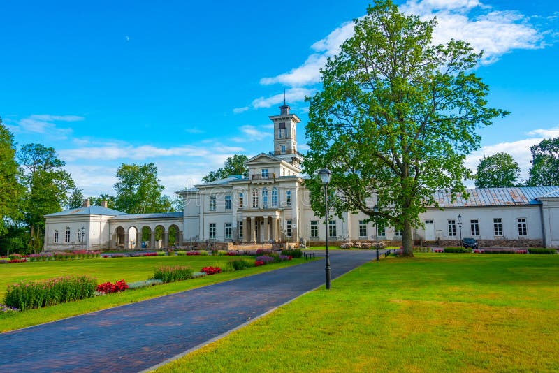 Astravas Manor in Lithuanian Town Birzai Stock Photo - Image of summer ...