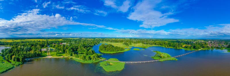 Astravas Manor in Lithuanian Town Birzai Stock Photo - Image of ...