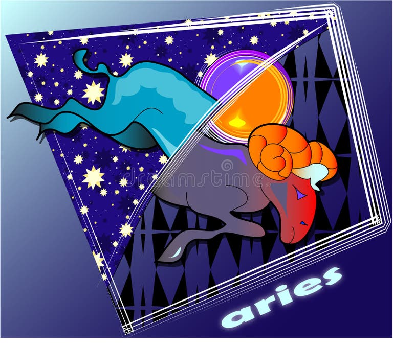 Astro aries stock illustration. Illustration of symbols - 554206