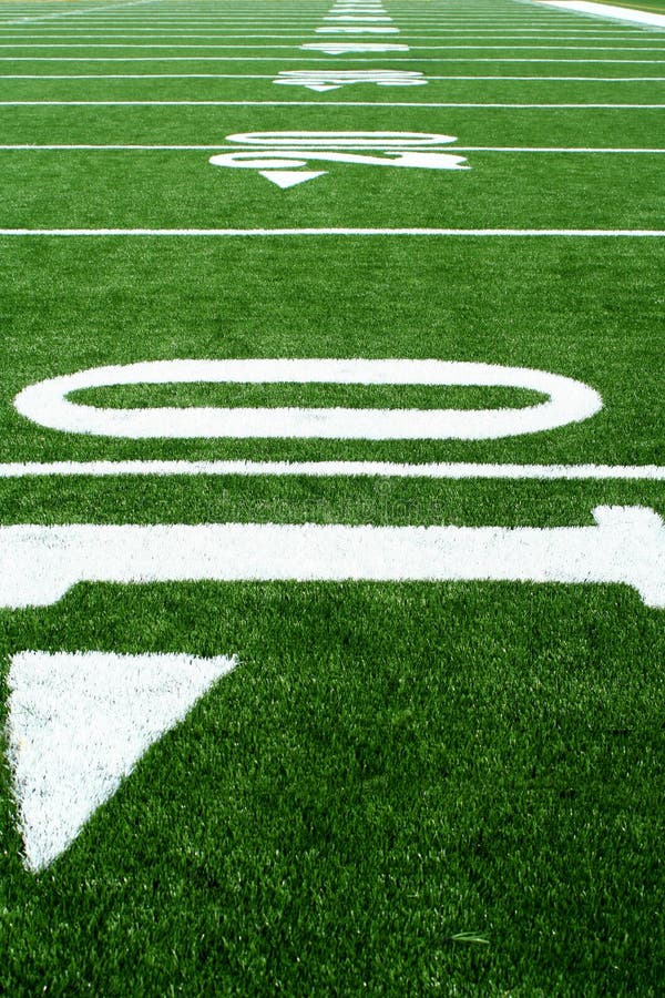 Astro turf football field stock photo. Image of marker - 16207238
