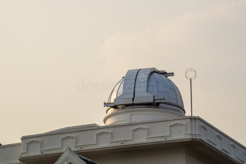 Astrodome of First Observatory and Planetarium in Thailand. Stock Photo ...