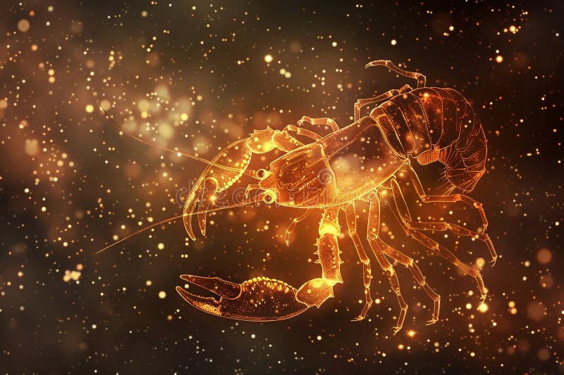 Astrological Abstract Composition with Scorpio Zodiac Sign Symbol Stock ...