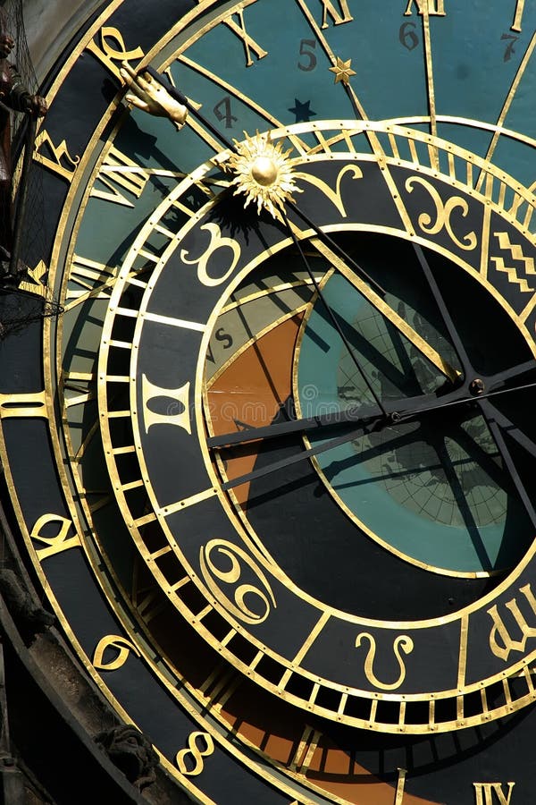 Astrological clock stock image. Image of astrology, prague - 10694157