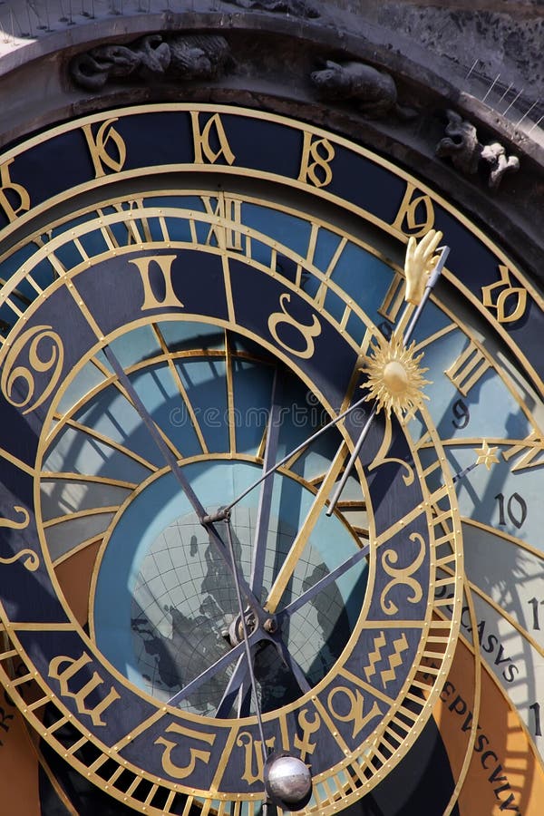 Astrological clock stock image. Image of landmark, clock - 10694197