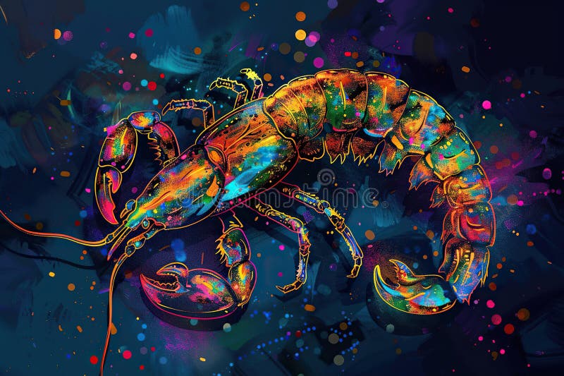 Astrological Composition with Concept of Scorpio Zodiac Sign Symbol ...