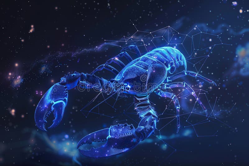 Astrological Composition with Concept of Scorpio Zodiac Sign Symbol ...