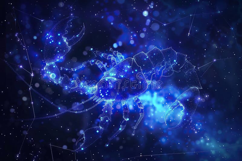 Astrological Composition with Concept of Scorpio Zodiac Sign Symbol ...