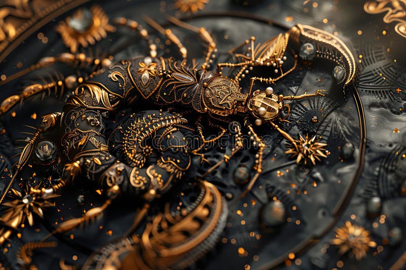 Astrological Composition with Concept of Scorpio Zodiac Sign Symbol ...