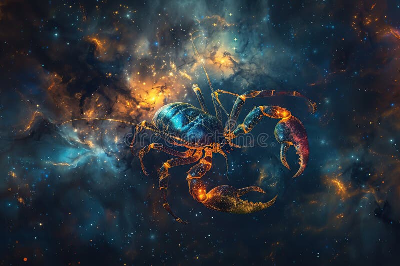 Astrological Composition with Concept of Scorpio Zodiac Sign Symbol ...