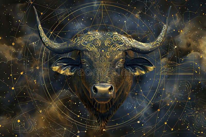Astrological Composition with Concept of Taurus Zodiac Sign Symbol ...