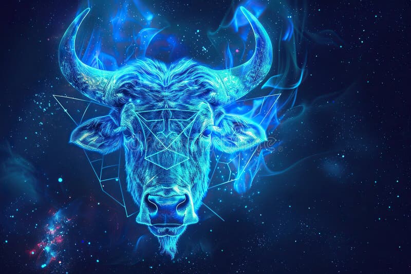 Astrological Composition with Concept of Taurus Zodiac Sign Symbol ...