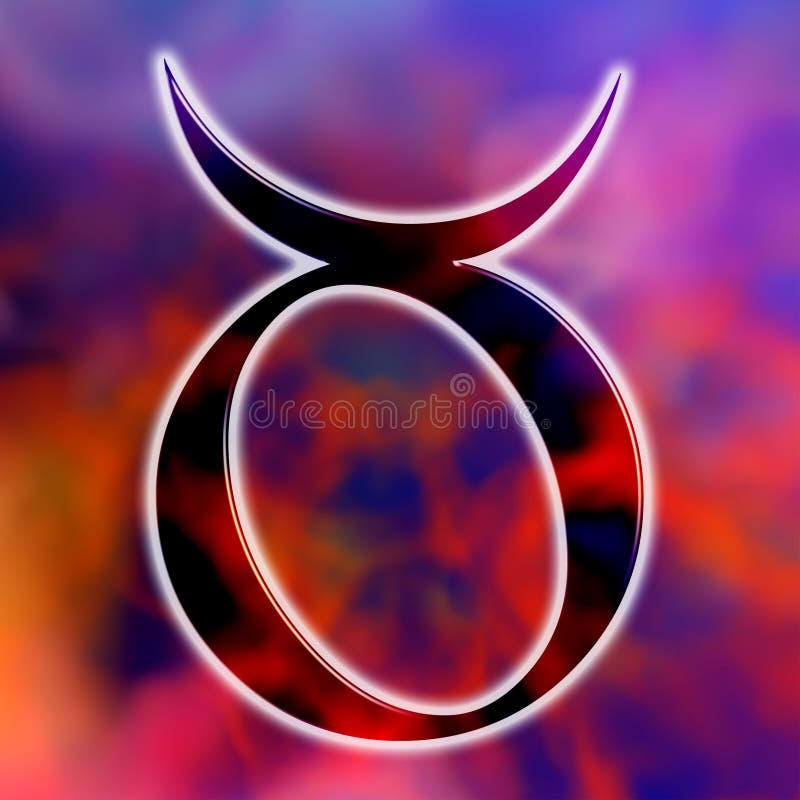 Astrological sign taurus stock illustration. Illustration of square ...