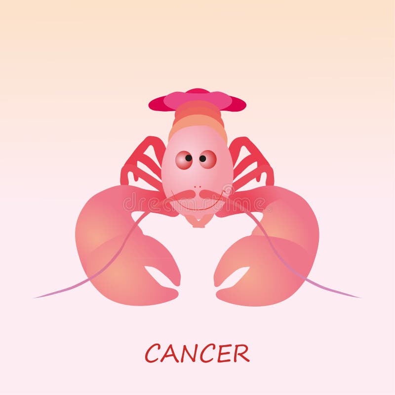 Astrological Symbol of Cancer Stock Illustration - Illustration of ...