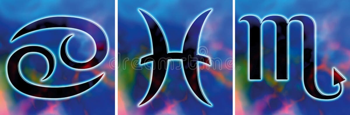 Astrology Water Signs Stock Illustrations – 3,727 Astrology Water Signs ...