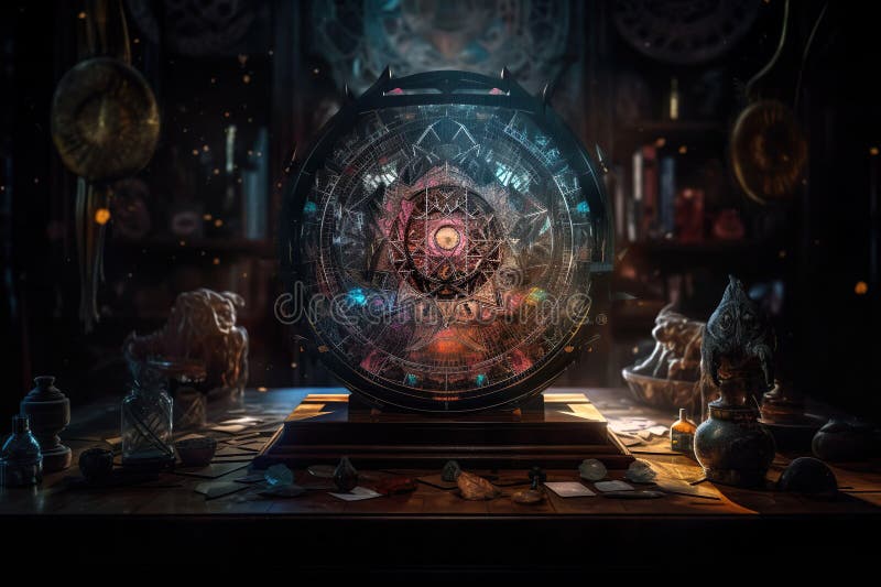 Astrology, Alchemy and Magic. Sorcery and Crystals Enigmatic Structure ...