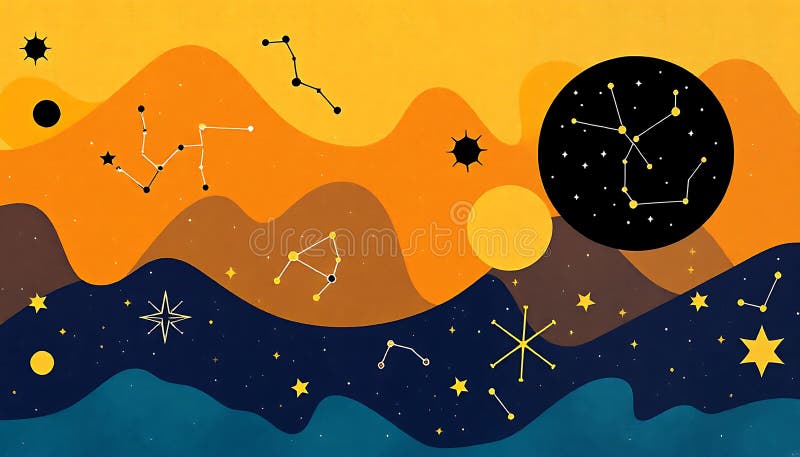 Star Chart Map Astrology Constellations Stock Illustrations – 540 Star Chart Map Astrology ...