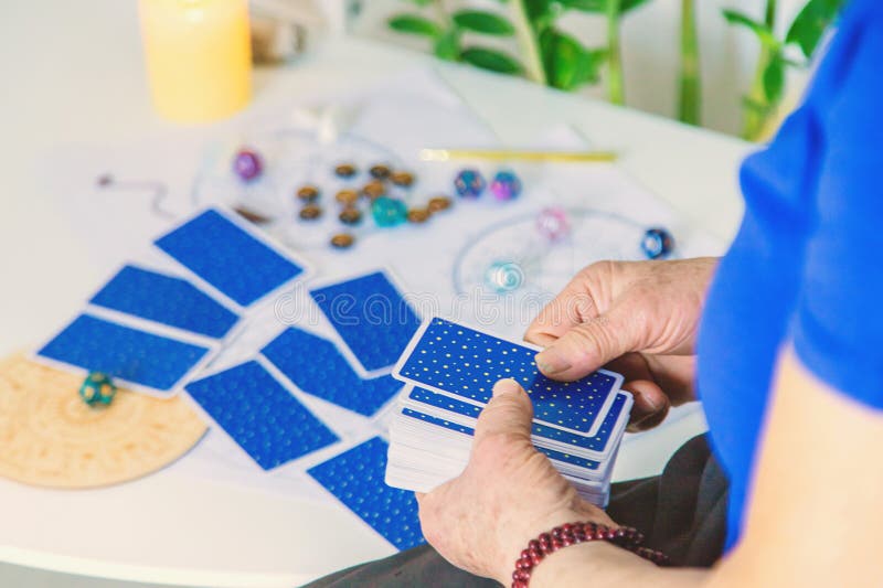Astrology and Fortune Telling Old Fortune Teller. Selective Focus Stock ...