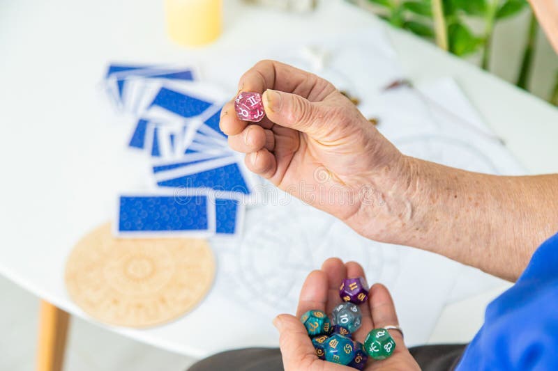 Astrology and Fortune Telling Old Fortune Teller. Selective Focus Stock ...