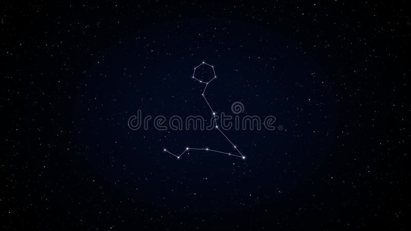 Pisces. Zodiac Constellation Animation. 4k Resolution. Seamless Loop ...