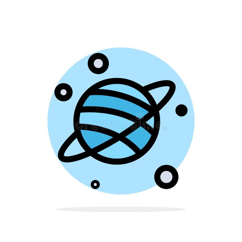 Astrology, Planet, Space Abstract Circle Background Flat Color Icon ...