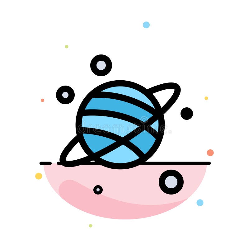 Astrology, Planet, Space Abstract Flat Color Icon Template Stock Vector ...