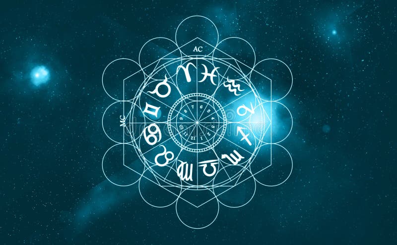 Astrology signs on sky stock photo. Image of astral - 127476684