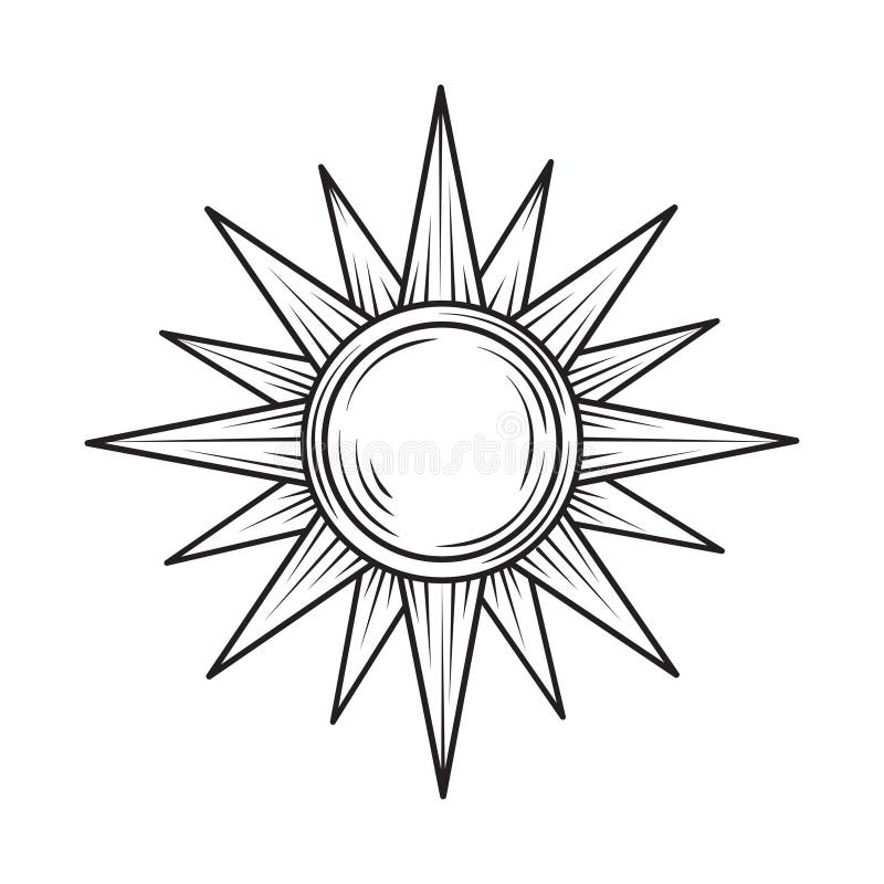 Astrology sun magic stock vector. Illustration of esoteric - 272091577