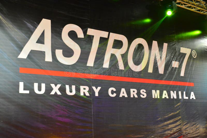 Astron 7 Backdrop at Trans Sport Show in Pasay, Philippines Editorial ...