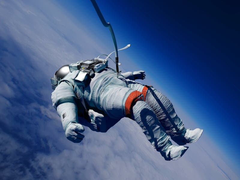 Astronaut above the clouds stock illustration. Illustration of columbia ... Astronaut above the clouds stock illustration. Illustration of columbia ...