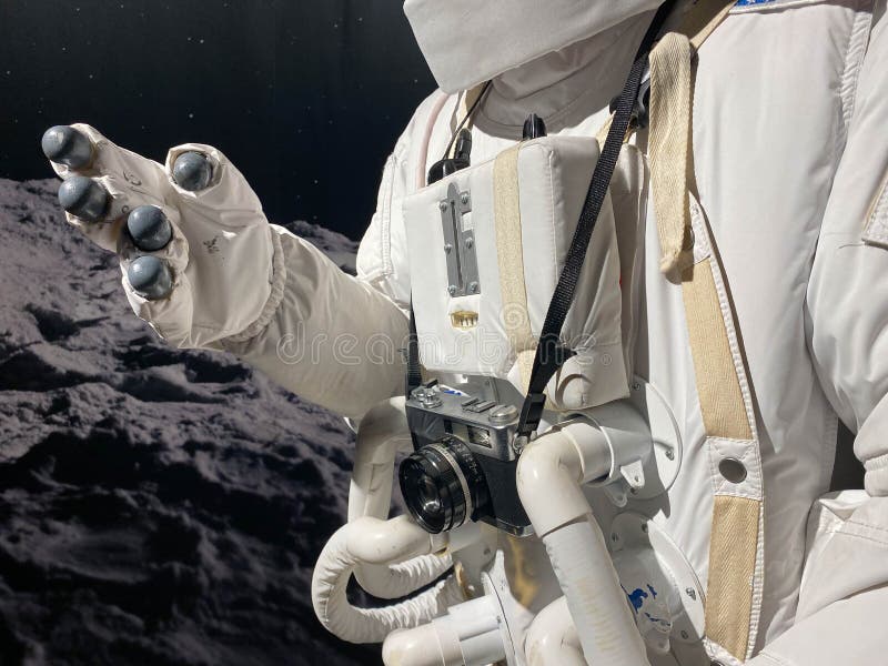 Astronaut with a Camera Makes a Photo. the Elements of this Image ...