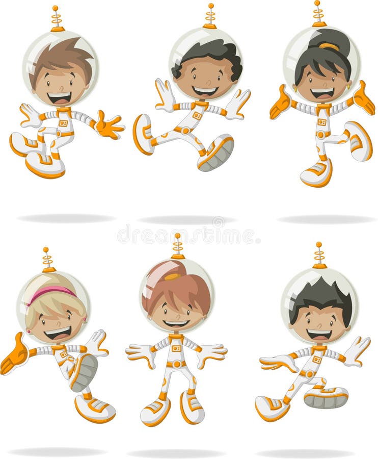 Astronaut cartoon children stock vector. Illustration of astronaut ...